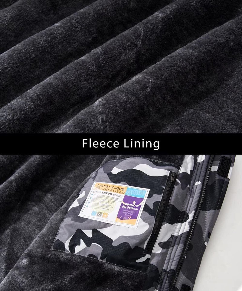 Men's Thermal Ski Snow Jacket Winter Outdoor Mountain Climbing Casual ...