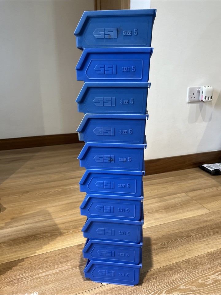 SSI Fix System Storage Bin Size 5 In Blue 10 Pieces | eBay UK