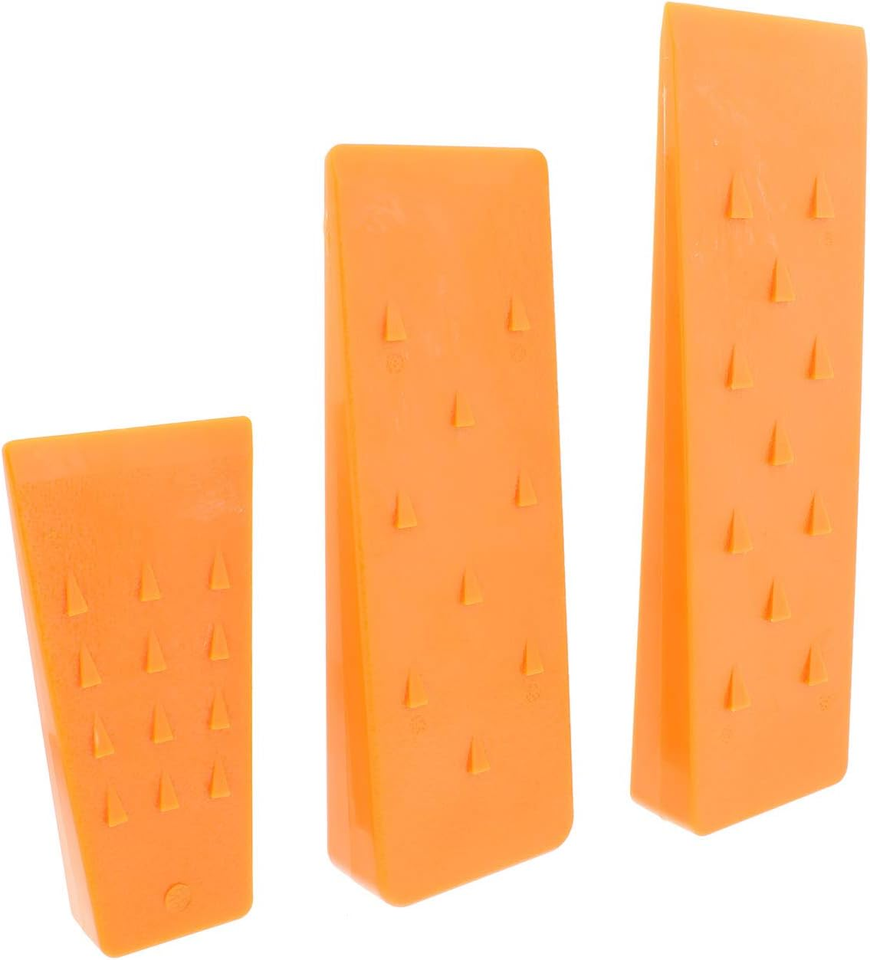 Spiked Tree Felling Wedges for Tree Cutting – Orange Plastic Felling ...