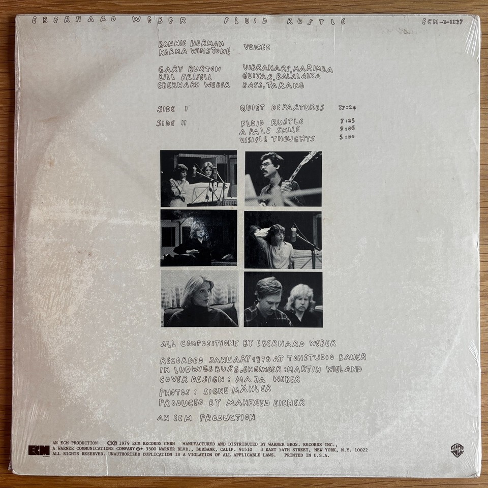 EBERHARD WEBER Fluid Rustle US LP IN SHRINK 1979 ECM ECM-1-1137 | eBay
