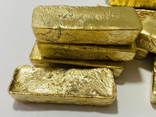 1200 Grams Scrap Gold Bar For Gold Recovery Melted Different Computer ...