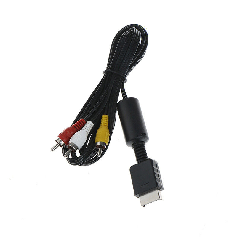 AV audio video cable cord wire for ps2 ps3 play station console sys&&Z0 ...