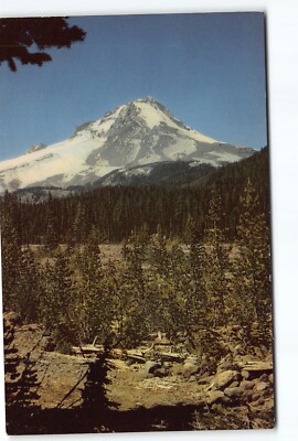 Mount Hood Highest Point Oregon OR Union Oil Chrome Postcard Vtg ...
