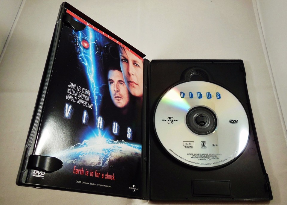 Virus DVD Jamie Lee Curtis, Donald Sutherland, William Baldwin, Joanna ...