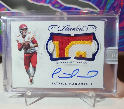 2018 Panini Flawless Patrick Mahomes II Auto 1/1 Sapphire KC Chiefs ...