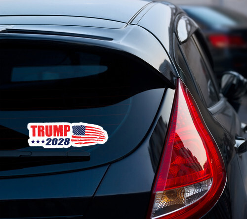 Trump 2028 bumper sticker vinyl decal label President Keep America ...