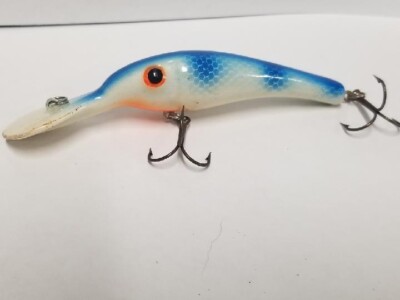 Vintage Lindy Shadling Blue/ Wht Fishing Lure | eBay