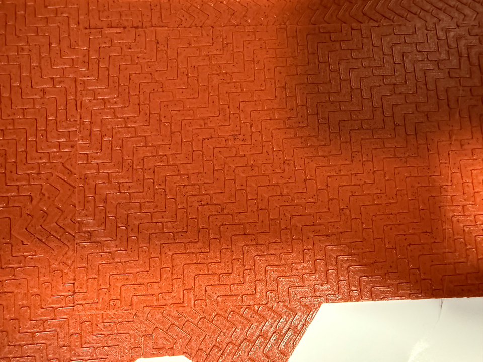 HO Scale Red Pavers Bricks Model Train Scenery Sheets - Four Textured ...