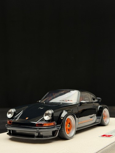 Porsche 911 Singer DLS (Black/ Orange Rims) [Make up Eidolon] 1/18 ...