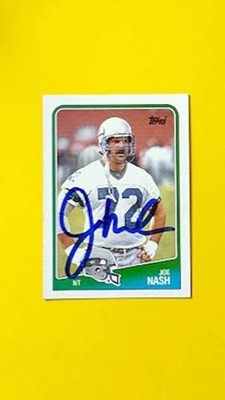 Joe Nash Autographed Topps Football Card Seattle Seahawks | eBay