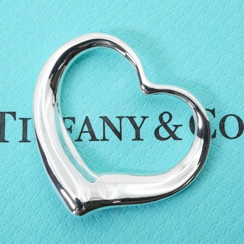 Extremely beautiful Tiffany XL Open Heart Necklace Top 25 849S | eBay