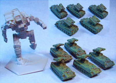 GHQ miniatures suitable for Battletech SA-13 SAM (5) | eBay