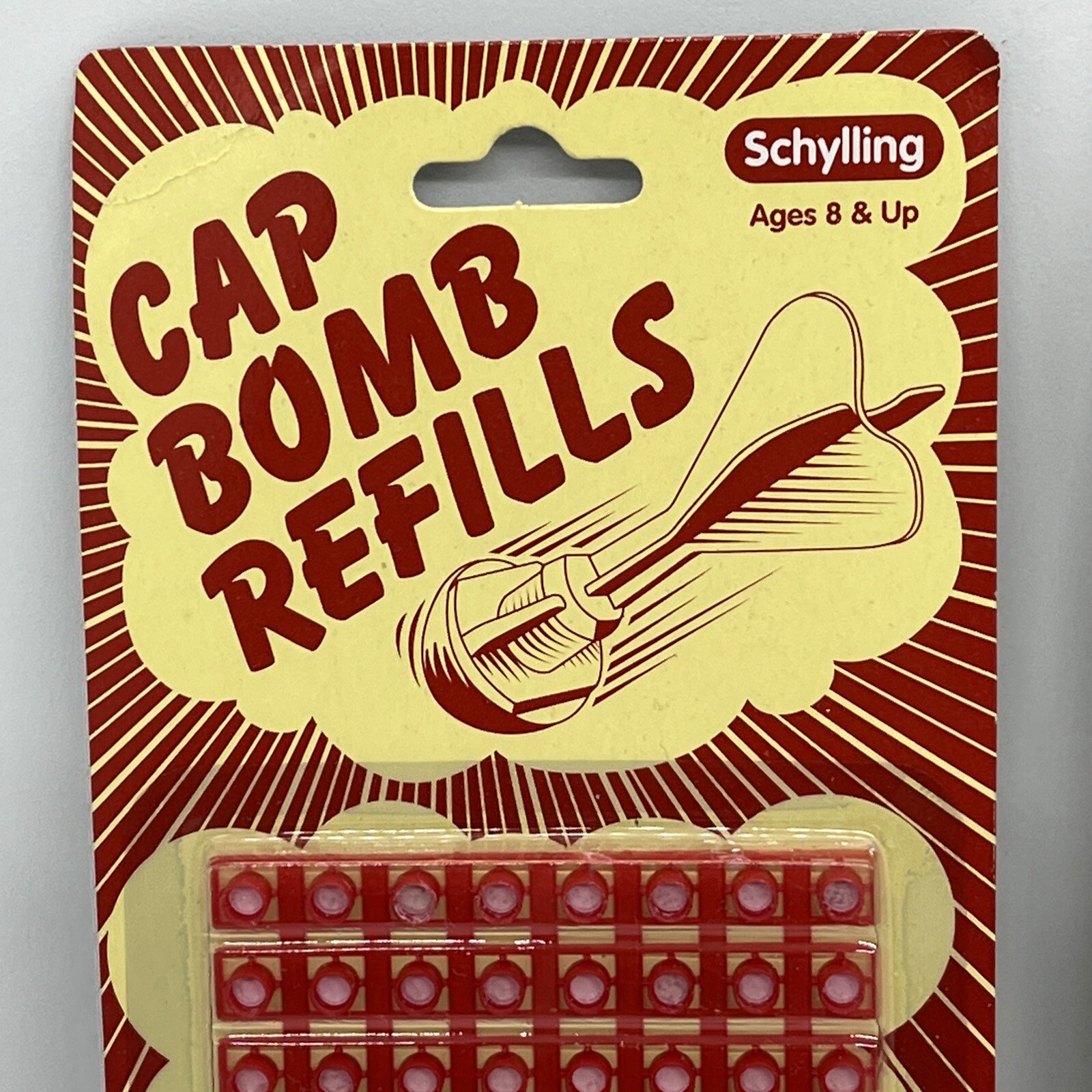 Schylling Red Toy Cap Bomb Gun Refills 96 Caps 8 for sale online | eBay