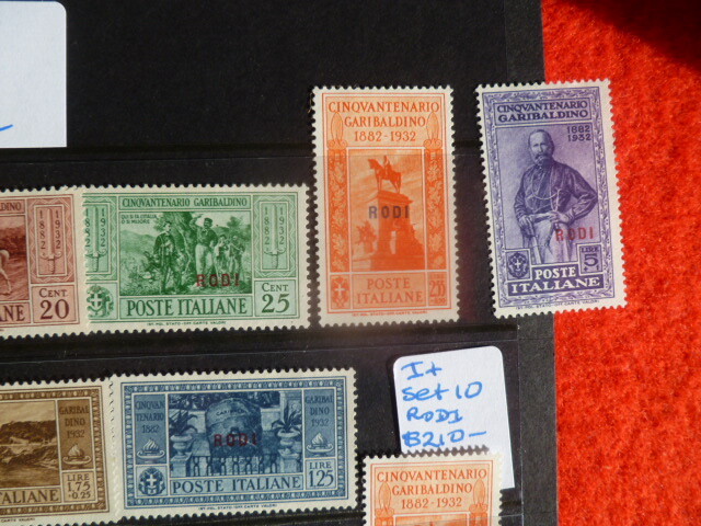 ITALIAN COL. STATE STAMPS SET OF 10 RODI MH | eBay