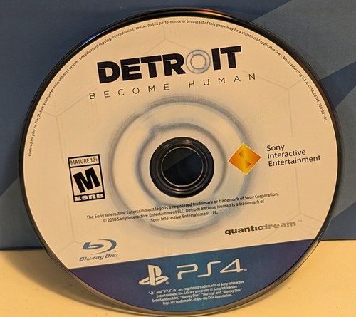 Detroit Become Human Playstation 4 PS4 Disc Only Tested | eBay