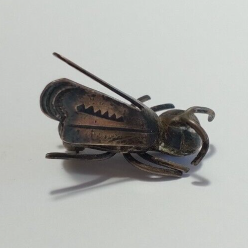 VINTAGE DIMENSIONAL NAVAJO INDIAN STERLING SILVER LIGHTNING BUG PIN ...