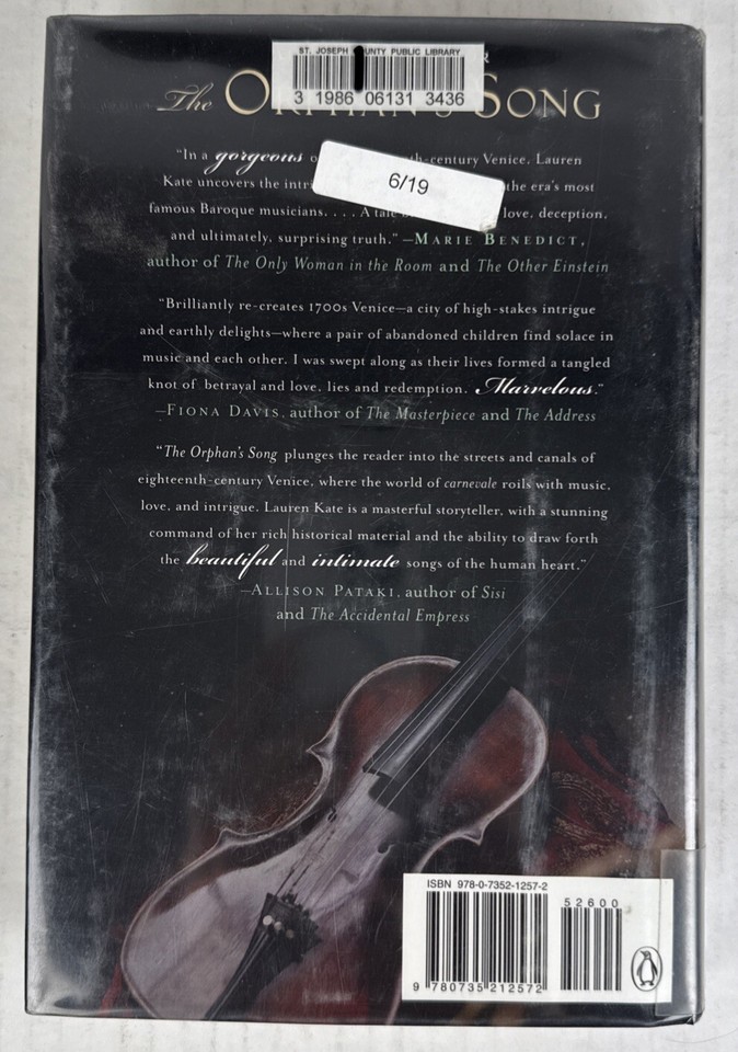 The Orphan's Song - Hardcover By Kate, Lauren - GOOD 9780735212572| eBay