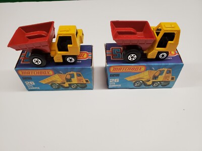 1978 Vintage Matchbox Superfast #26 Two Site Dumpers In Boxes | eBay