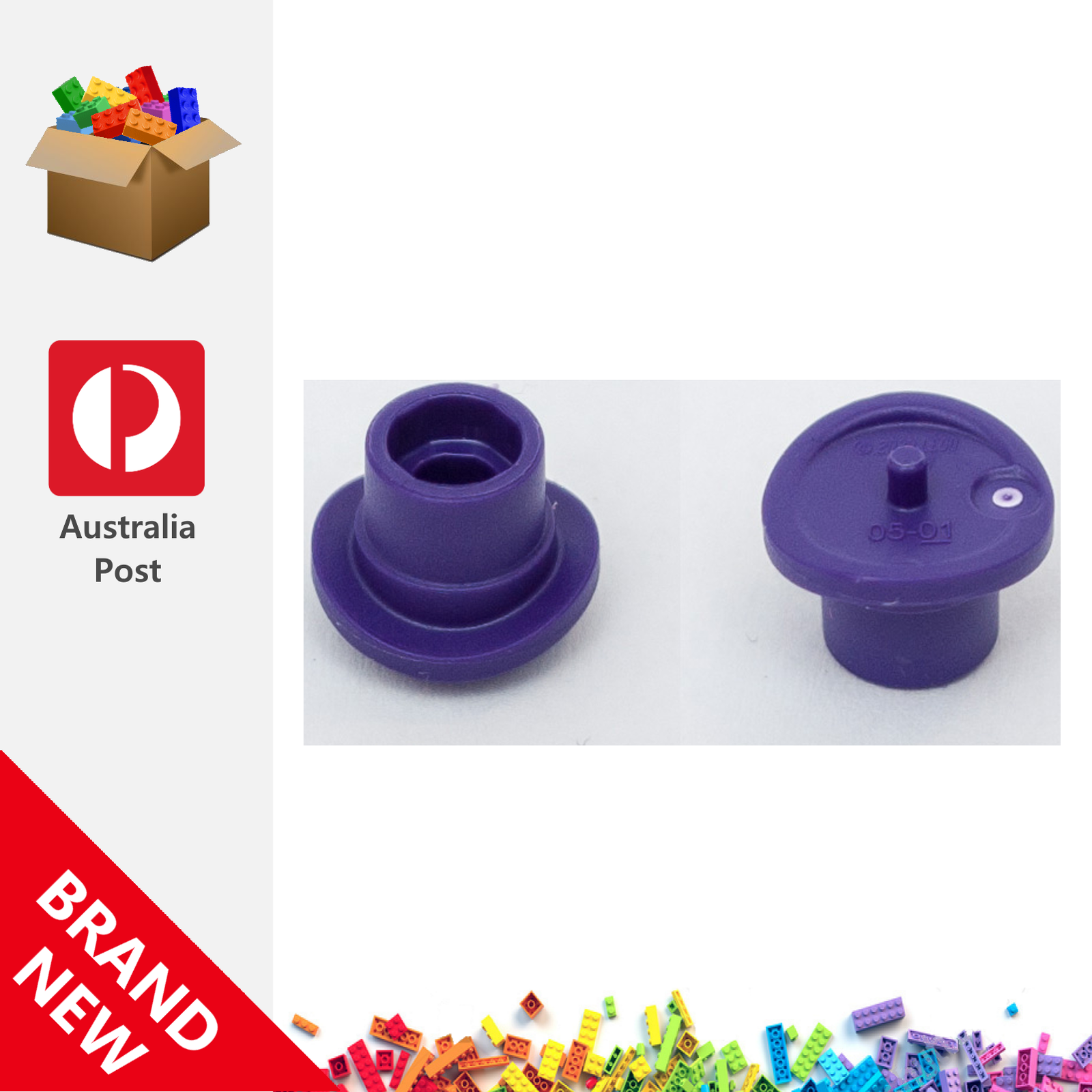 Genuine LEGO™ Dark Purple Minifigure Top Hat with Small 77108 6353142 ...