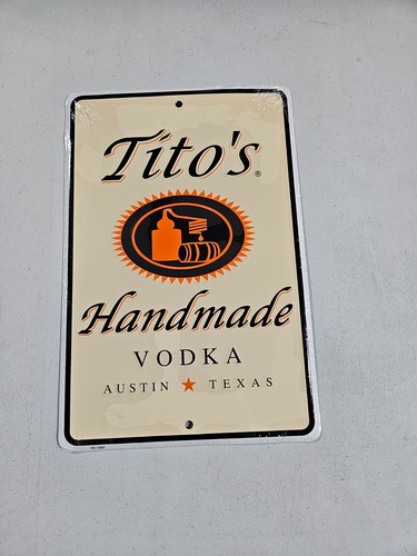 Tito's Handmade Vodka Sign Tin 12x18 | eBay