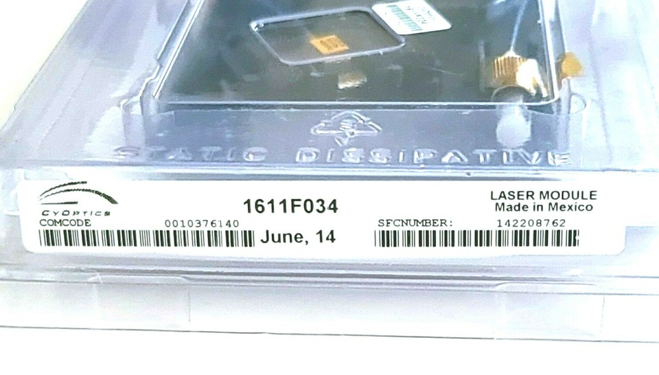 CYOPTICS 1611F034 193.4 THz 1610-SERIES MSA-COMPATIBLE 2.5 GB/S COOLED ...