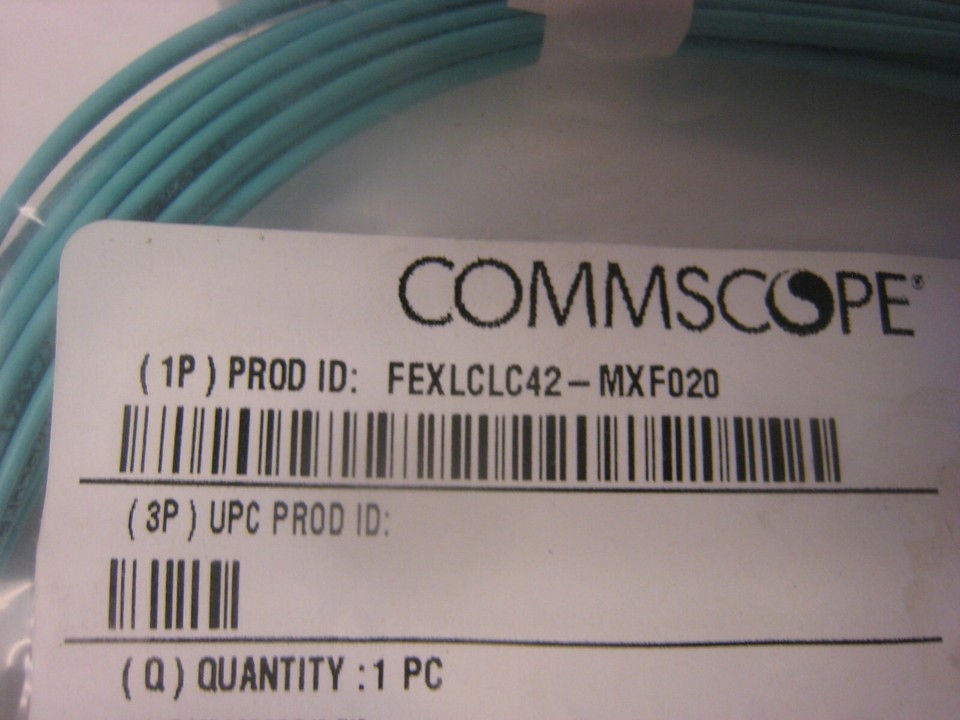 CommScope FEXLCLC42-MXF020 Jumper, Riser, LS, 1.6mm, Duplex, LC/LC, AQ ...