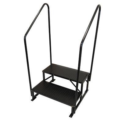 Portable Staging Stairs Portacabin Steps 2 Step (Non Slip Bolt Down ...