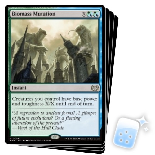 BIOMASS MUTATION X4 Duskmourn: House Of Horror: Commander Magic MTG ...