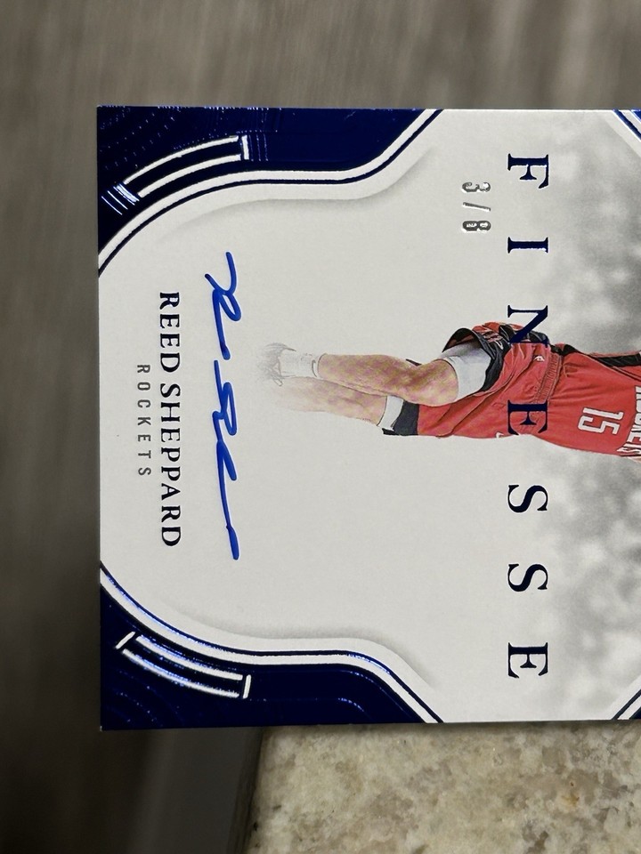 2024 Panini Flawless Reed Sheppard Finesse Sapphire Rookie Autograph ...