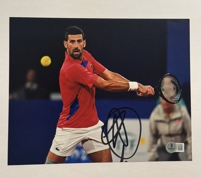 NOVAK DJOKOVIC HAND SIGNED 8x10 PHOTO AUTOGRAPHED TENNIS LEGEND RARE ...