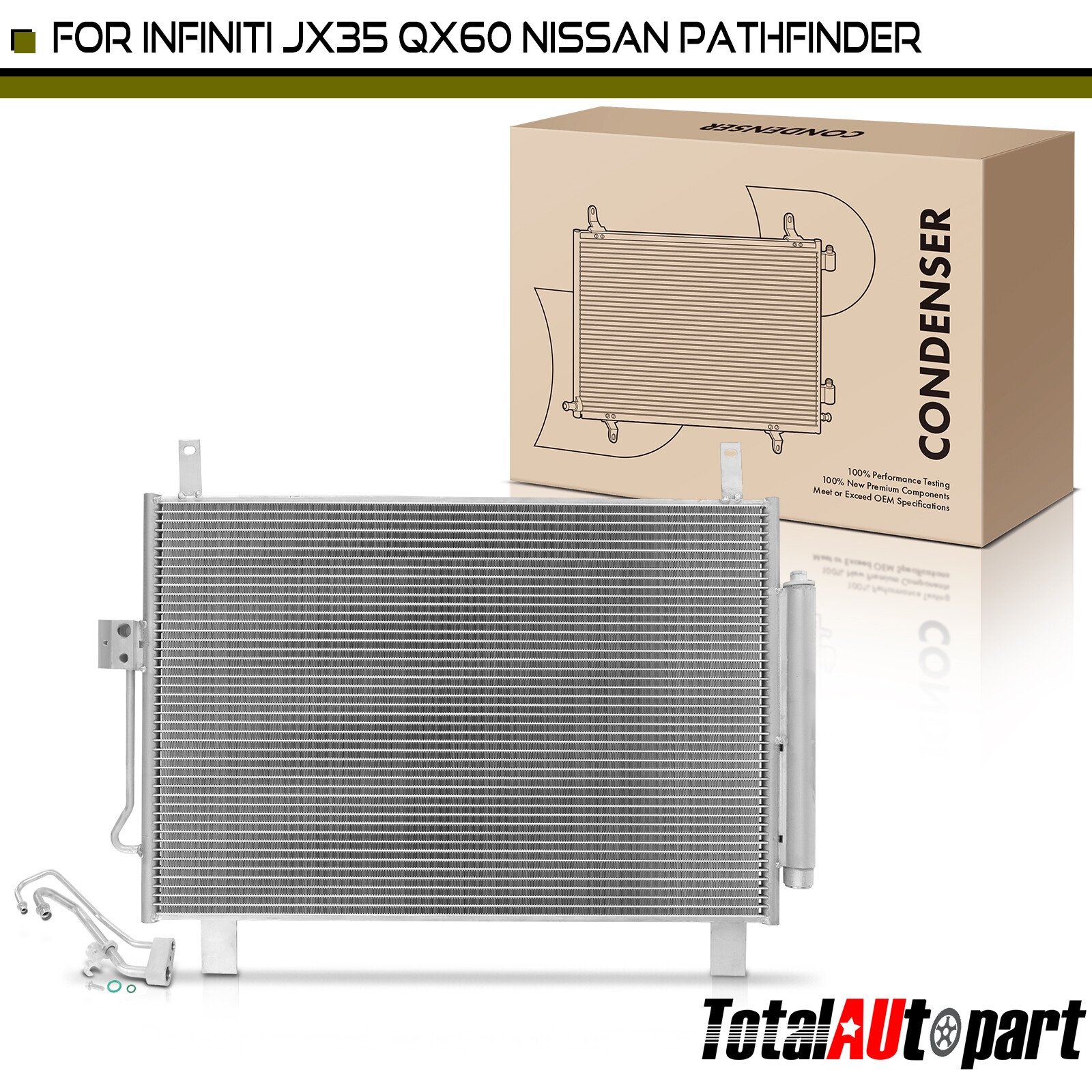 New A/C Condenser with Receiver Drier for INFINITI JX35 QX60 Nissan ...