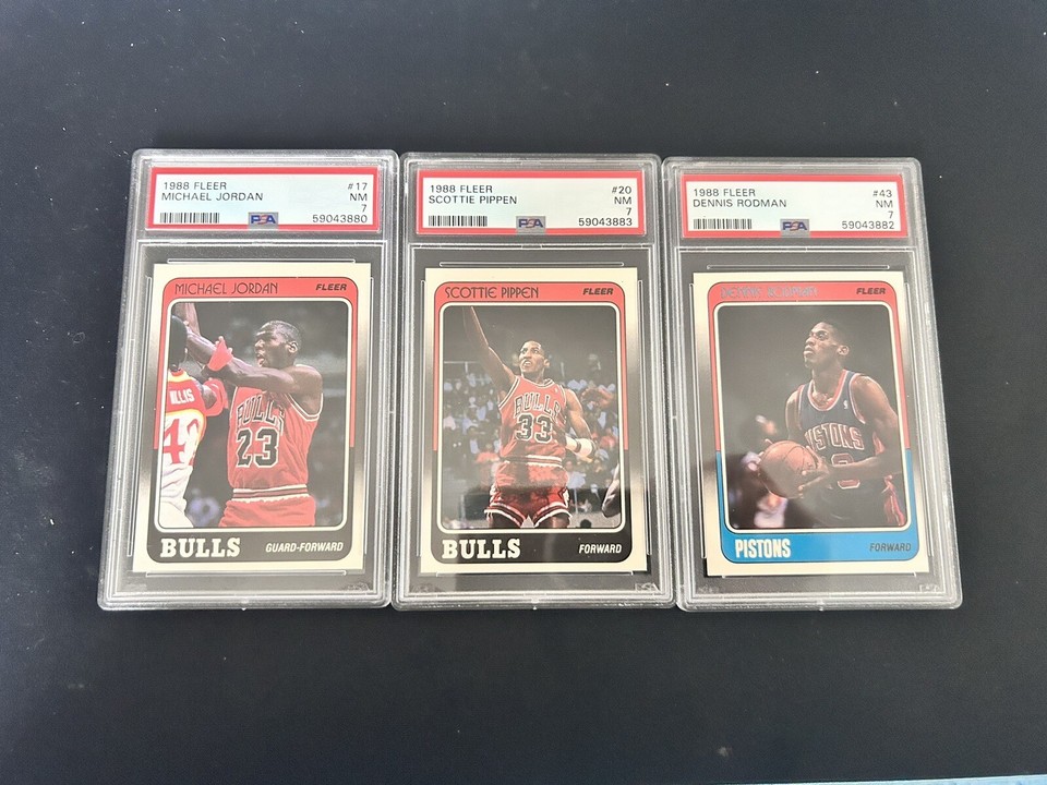 1988 Fleer Complete Set W Stickers. HIGH! GRADE JORDAN PSA 9 | eBay
