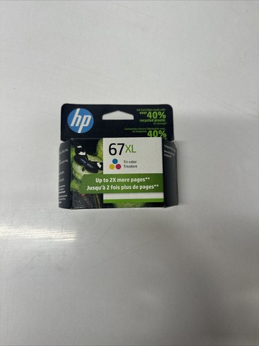 Genuine HP 67XL Tri-Color High Yield Ink Cartridge | eBay