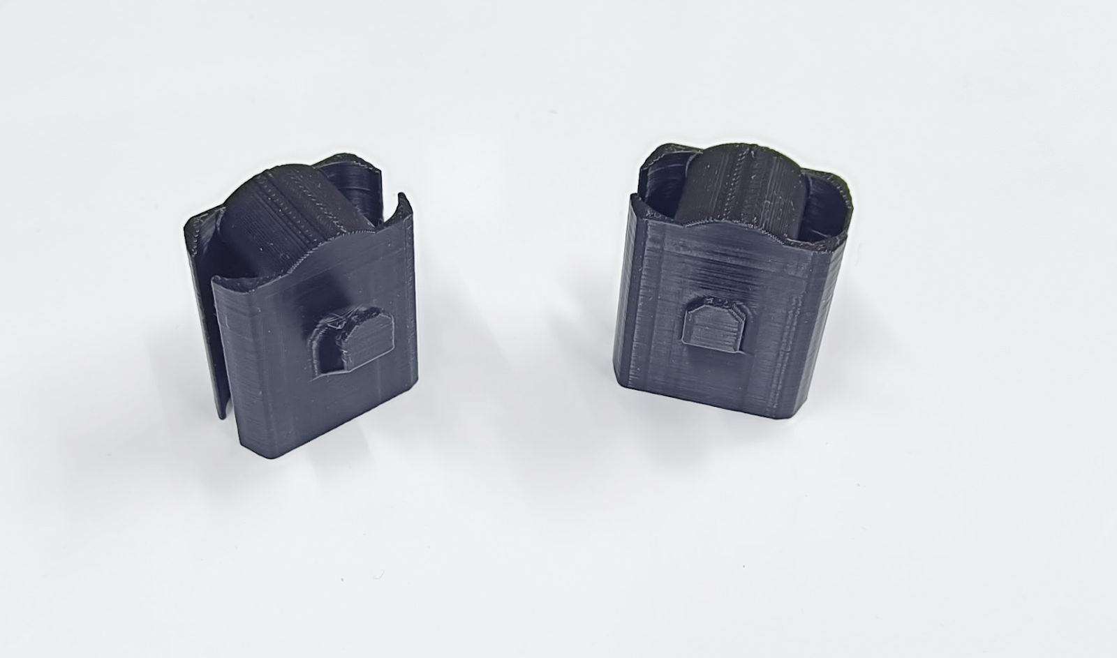 2pcs x2 Black Compact Pole Fishing Top Kit Protection With Rig Hook Up ...