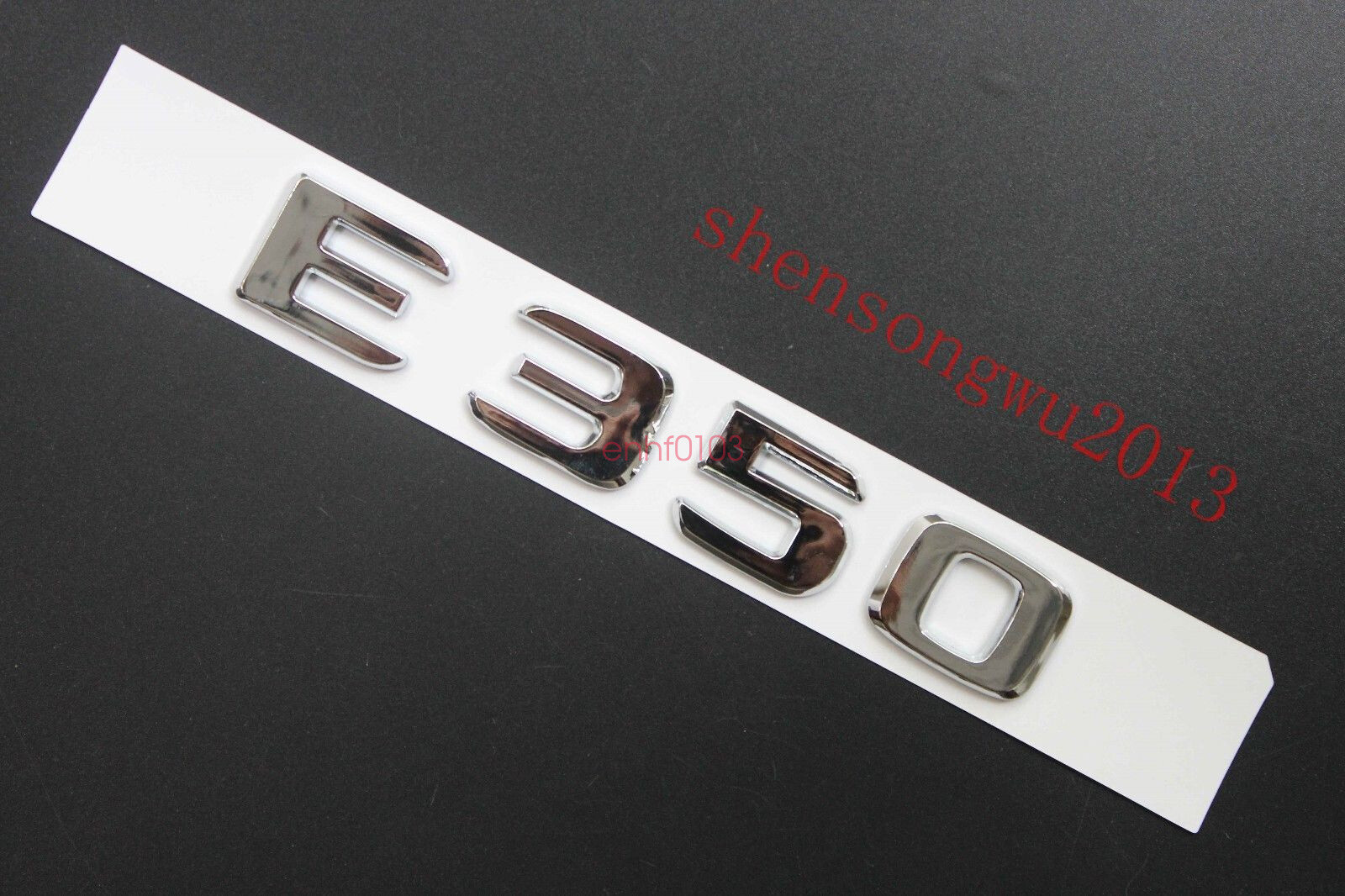 CHROME BENZ E350 REAR TRUNK LETTERS BADGE EMBLEM FOR MERCEDES BENZ E ...