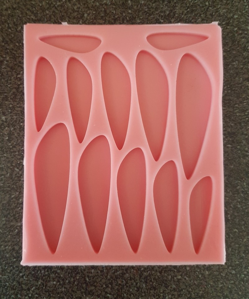 Handmade TearDrop Silicone Mould, Wax Melt Resin Pendant, Earring Mold ...