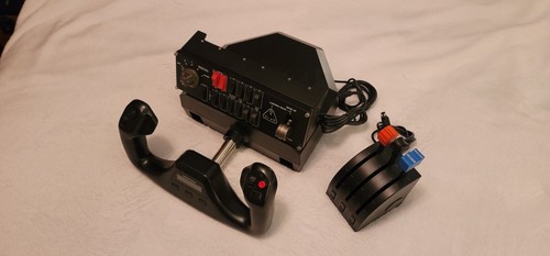 Logitech Flight Yoke System J-0004 Yoke and Quadrant with flight switch ...