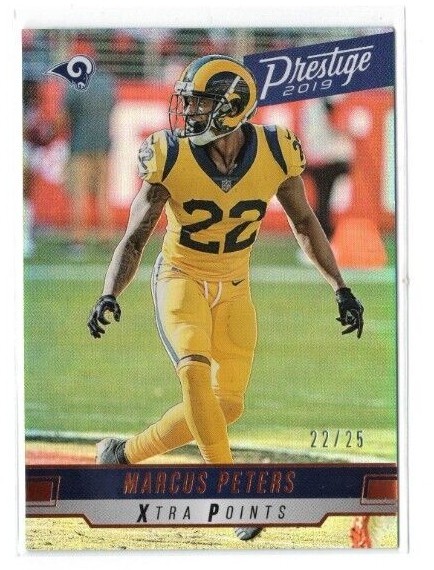 2019 Panini Prestige MARCUS PETERS XTRA POINTS BRONZE #156 RAMS JERSEY ...