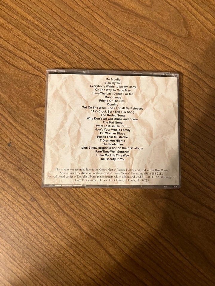 Darrell lawhorne live at " The Crows Nest" The Eleven o'clock set cd | eBay