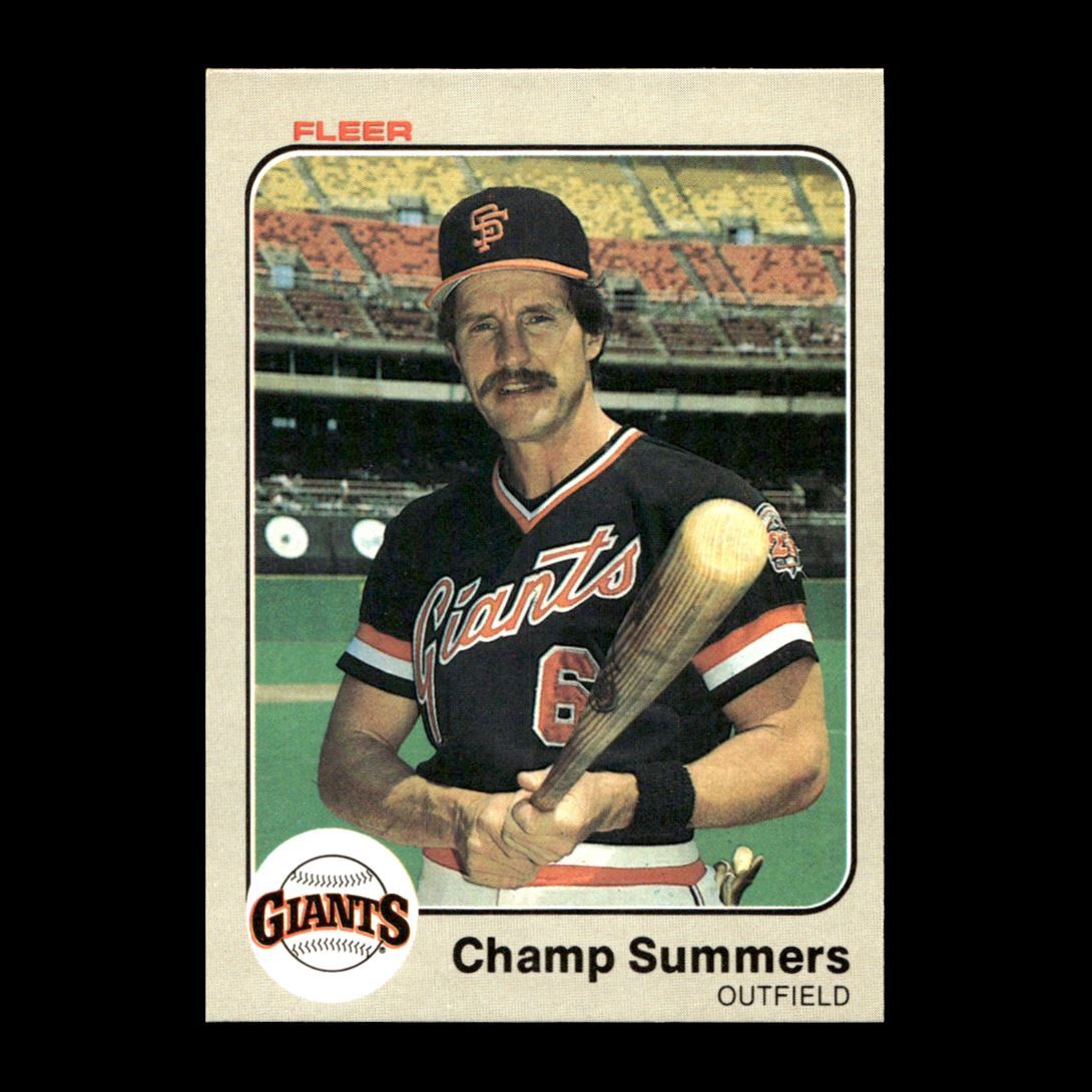 Champ Summers 1983 Fleer San Francisco Giants #274 NM Vintage! | eBay