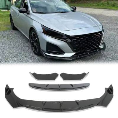 Front Bumper Lip Spoiler Splitter Body Kit Glossy For Nissan Altima ...