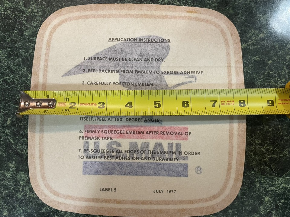 New Old Stock USPS Mail Truck Stickers | eBay