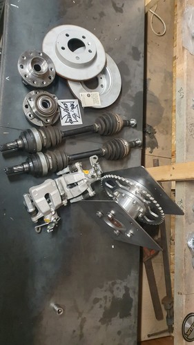 CHAIN DRIVEN DIFFERENTIAL AXLE KIT TRIKE ATV CHAIN DRIVE RACE CAR GRASS ...