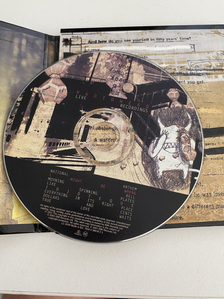 Radiohead I Might Be Wrong Live Recordings Digipack Gatefold SleeveCd ...