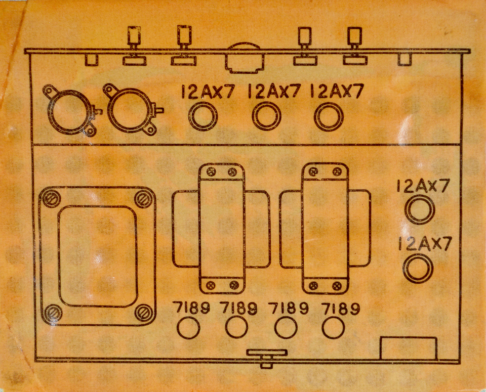 OLSON 7189 32 WATT 12AX7 Triode Tube Phono Mix Tape Preamp Power Amp ...
