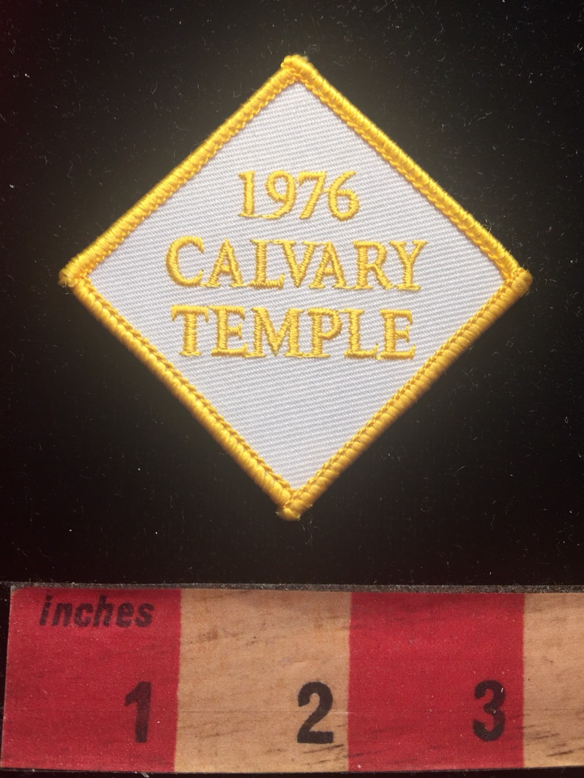 Vtg 1976 CALVARY TEMPLE Patch 79V6 | eBay