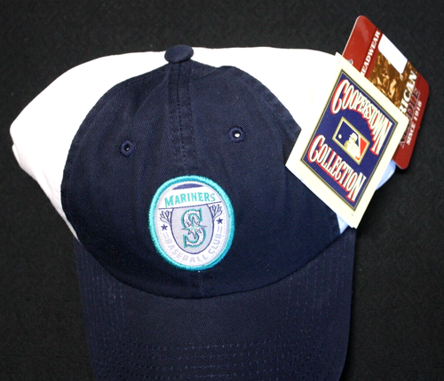 Seattle Mariners Classic Baseball Cap - Retro - Blue/White | eBay