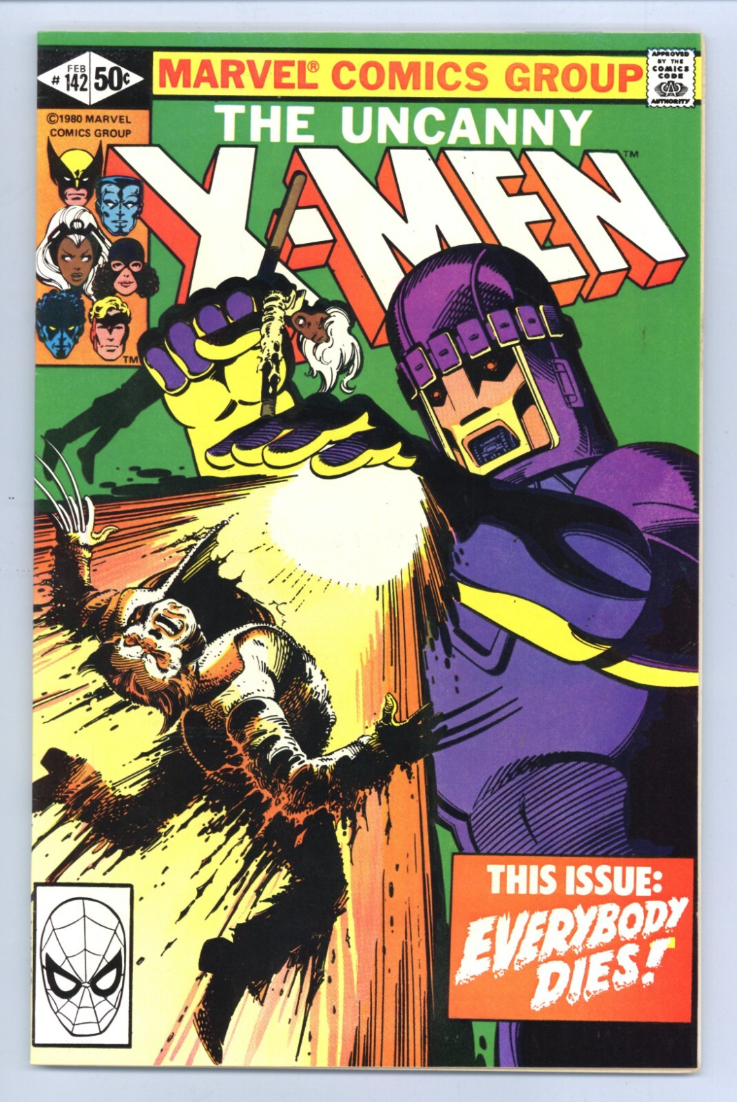 X-Men 142 (VF+) Future Wolverine,Storm die! Days of Future Past 1981 ...