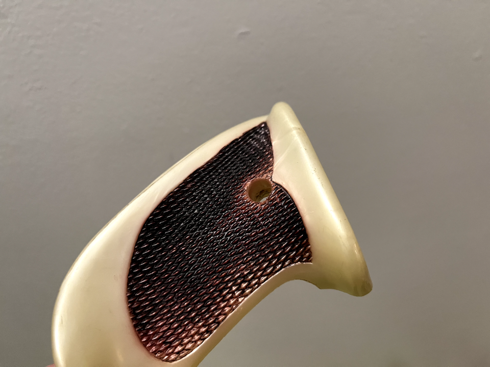 USED FITZ 1911 FULL SIZE TEN O MODEL WHITE W/ BROWN PLASTIC TARGET ...