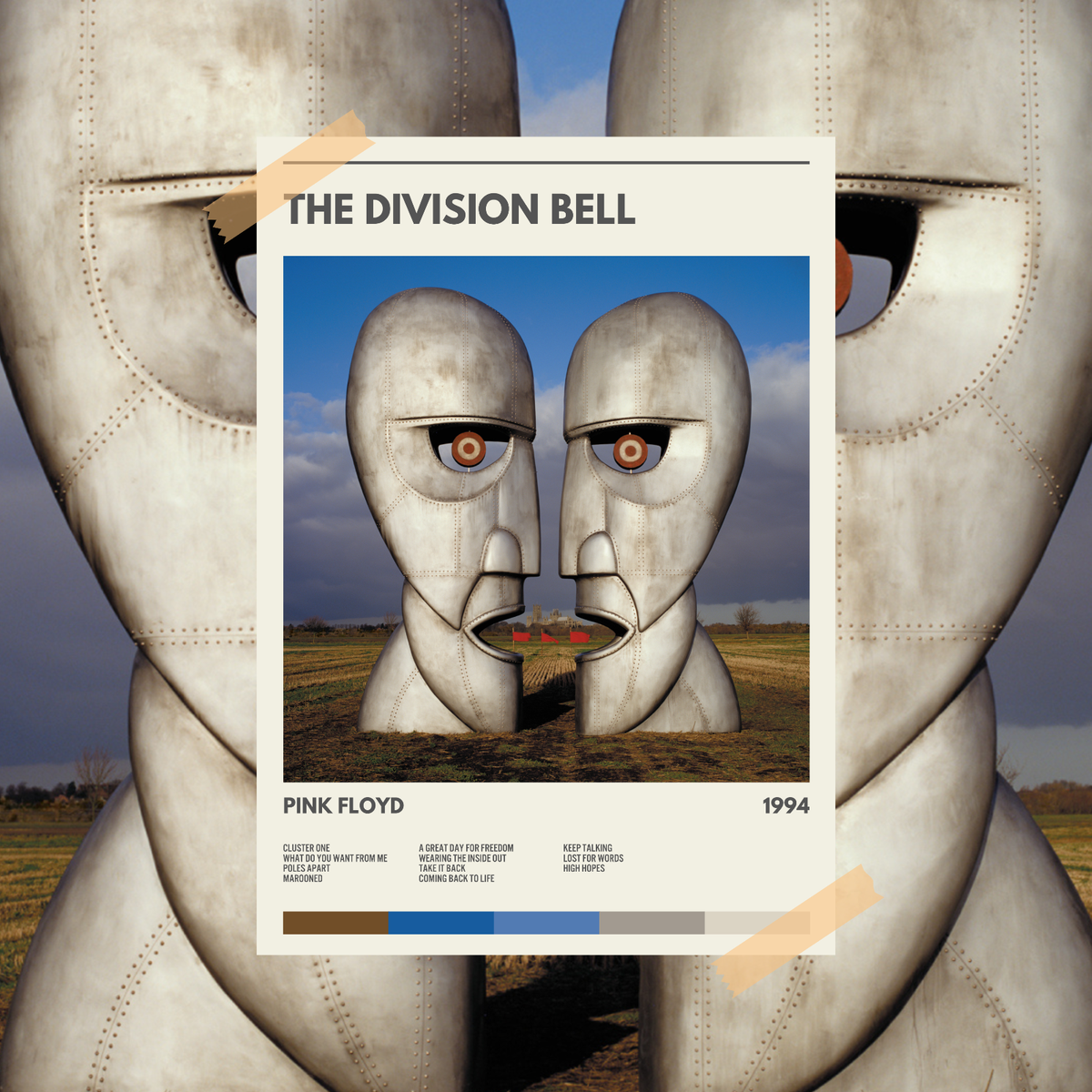 Pink Floyd The Division Bell Poster Division Bell Metal Heads